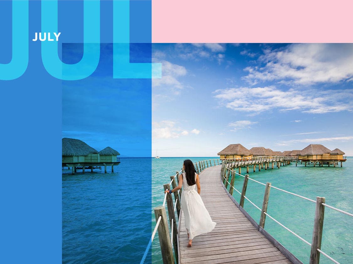 12 relaxing vacation spots for every month of the year